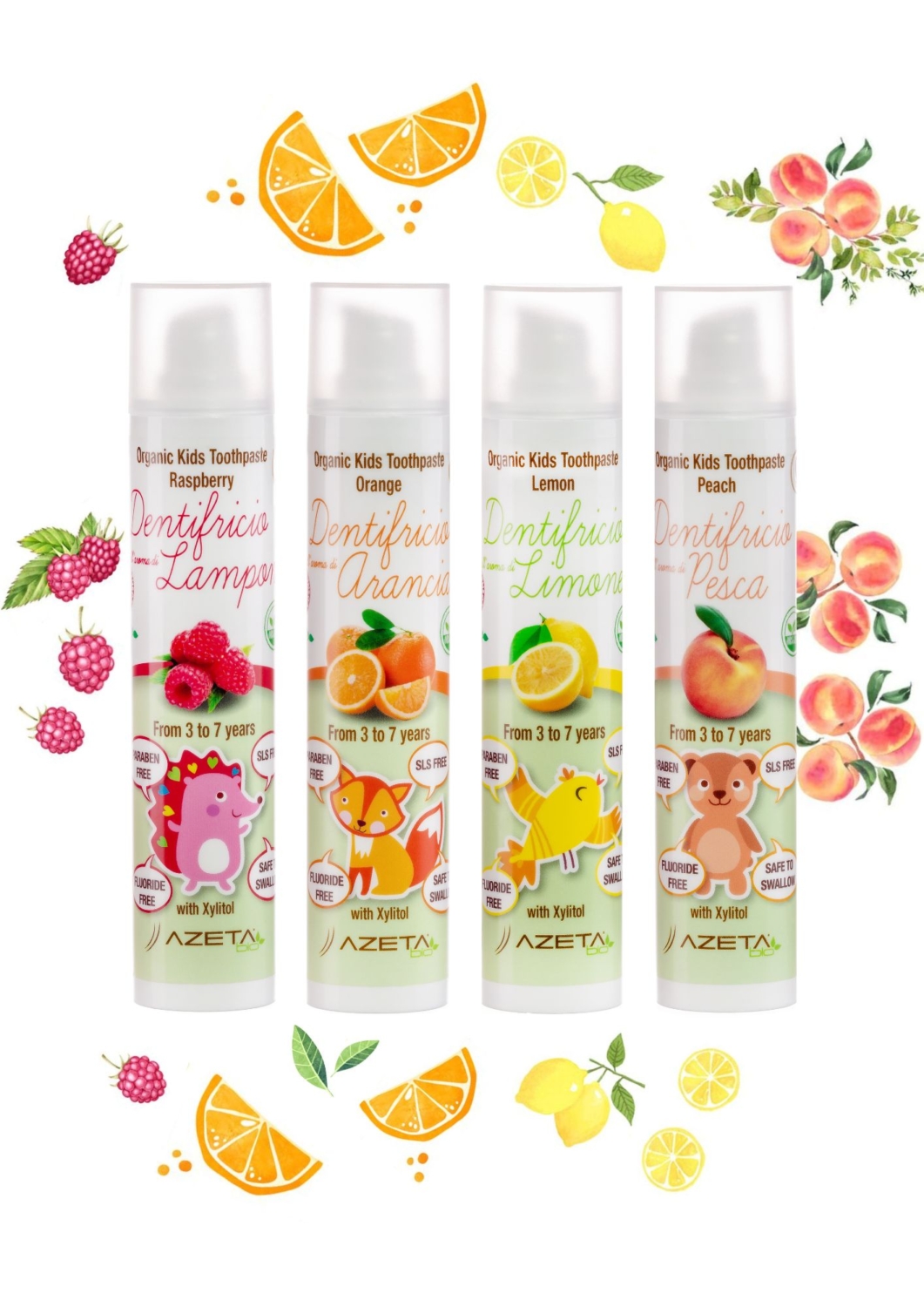 ORGANIC KIDS TOOTHPASTE 3-7 YEARS – AZETA bio