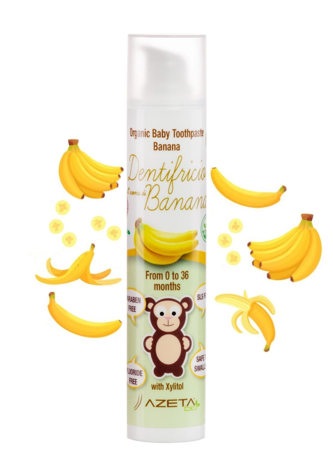 ORGANIC BABY TOOTHPASTE 0-36 MONTHS – AZETA bio