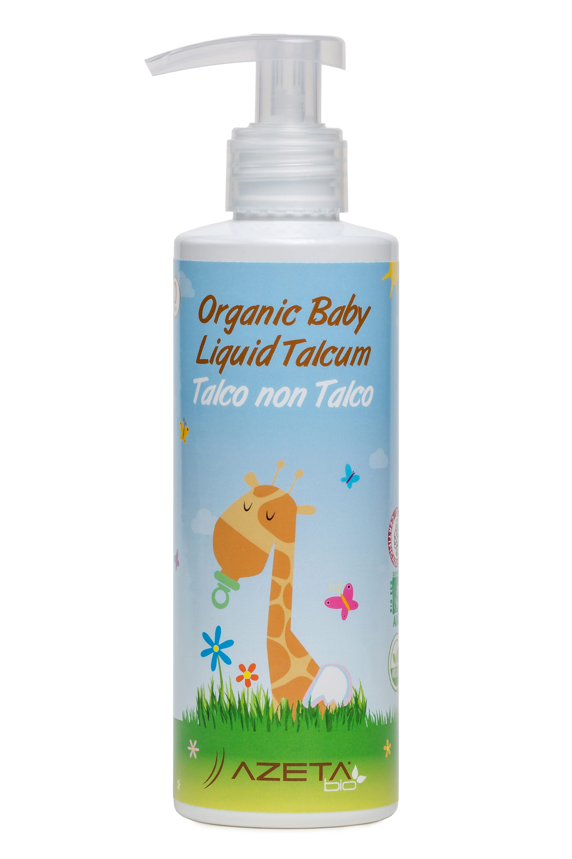 ORGANIC BABY LIQUID TALCUM – AZETA bio